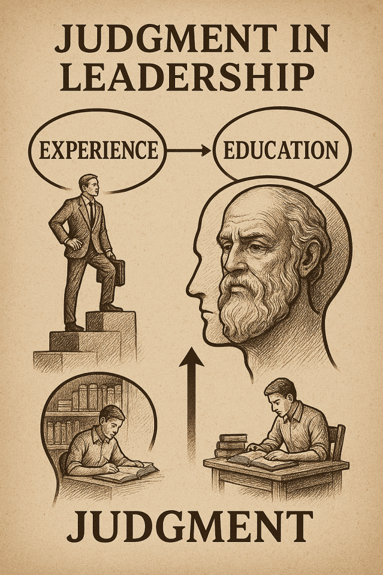 Judgment in Leadership: The Wisdom of Experience and Education – Lead ...